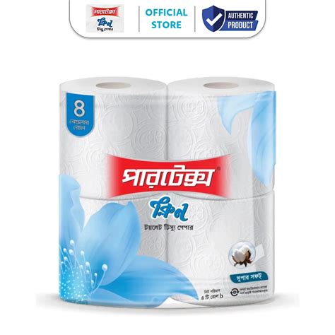 Partex Cleen Toilet Tissue White 4 Roll Combo Ultra Soft
