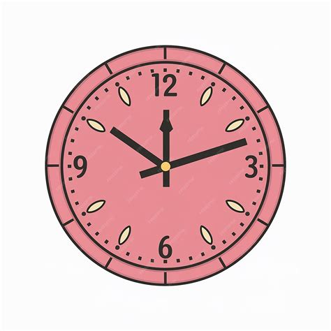 Premium Vector Flat Design Vector Clock On White Background