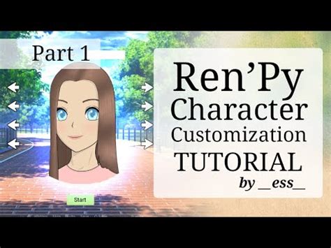 Ren Py Character Customization Tutorial Part YouTube