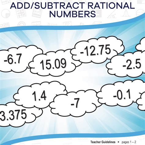Addsubtract Rational Numbers Free Pdf Download Learn Bright
