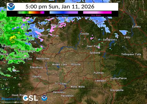 Here Is One Model Showing Occasional Light Precipitation Across