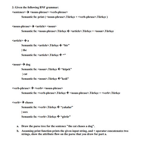 solved 1 consider the following bnf grammar rules {}