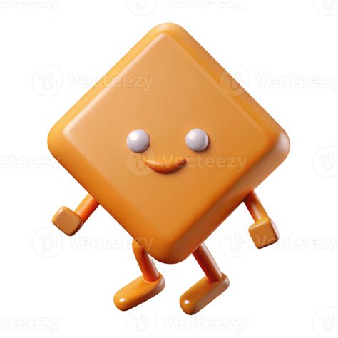 Unforgettable Vintage Square Character Tilted At A Degree Angle