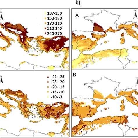 Spatial Pattern Of The Length Of Crop Season Days Of A Winter Wheat Download Scientific