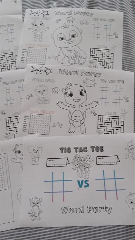 Word Party Coloring Pages Printable Planet