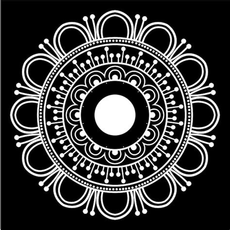 Premium Vector Simple White Mandala