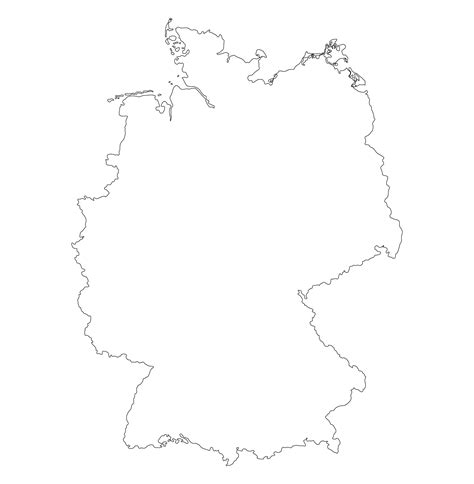 German Map In White Color 27746196 Png