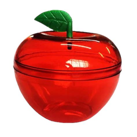 Mini Maça Acrílica Vermelha C 10 Unid