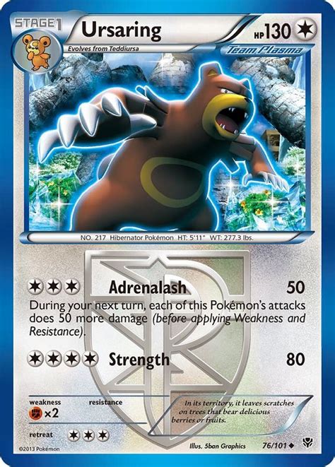 Shiny Ursaring Pokemon Card