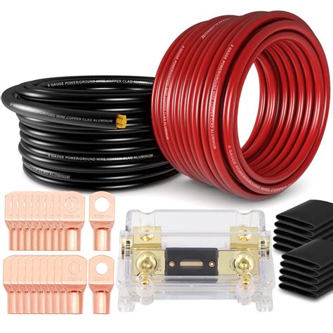 10 Gauge Wire20ft Each Redblack Copper Clad Aluminum