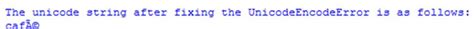 Python Print Unicode Error