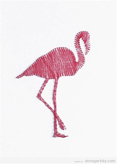 Pink Flamingo String Art String Art Diystring Art Diy