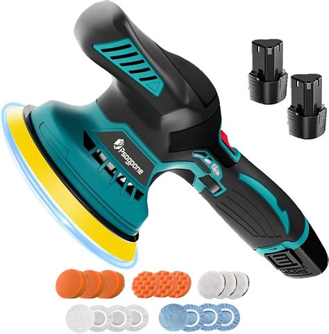 Cordless Car Buffer Polisher 6 Inch Electric Polisher Kit With 2pcs 12v 3 0ah Battery 6