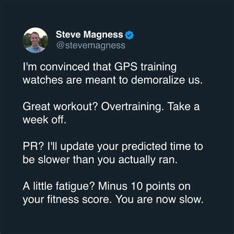 Steve Magness On Linkedin Its Not The Watch Its The Algorithms That