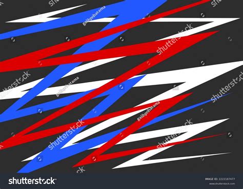 Minimalist Background Colorful Overlapping Sharp Zigzag Stock Vector