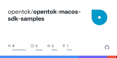 github opentok opentok macos sdk samples
