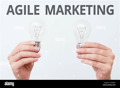 Conceptual Caption Agile Marketing Business Concept Focusing Team Efforts That Deliver Value To