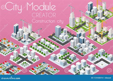 City Module Creator Stock Vector Illustration Of Architecture 113103074