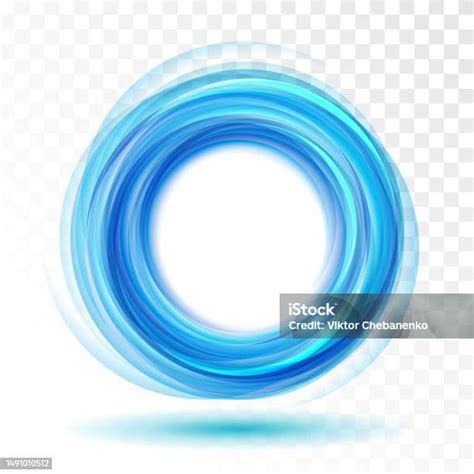 추상 벡터 배경 물결 모양의 파란색 원입니다 원 선 파란색 원 추상적인 원은 파도를 일으킨다 파란색 원 프레임은 빈 공간이 있는 흰색 배경에 투명하게 분리되어 있습니다