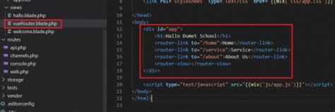 Menjalankan Package Vue Router Pada Framework Laravel Kursus Web Programming