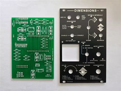 Diy Synth Kit Dimensions Sequencer Frontpanel And Main Pcb Only £15 00 Picclick Uk