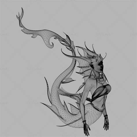 Mermaid 3d Printing Model Stl