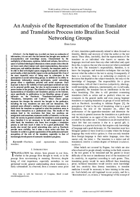 pdf an analysis of the representation of the translator