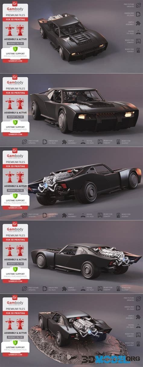 3d Model Batmobile 2022 Printable