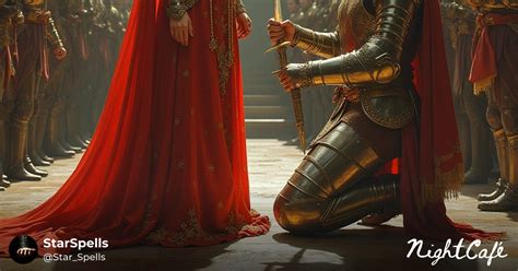 Pledging His Loyalty To His Queen Queen Knighting A Knigh