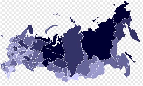Карта россии без надписей цветная