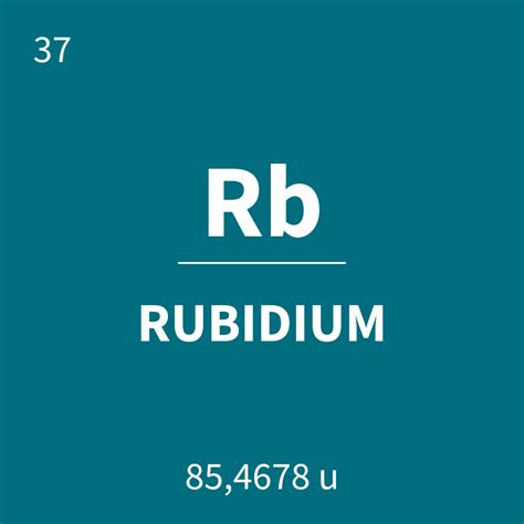 Rubidium Eigenschaften Verwendung And Co Chemie Azubi