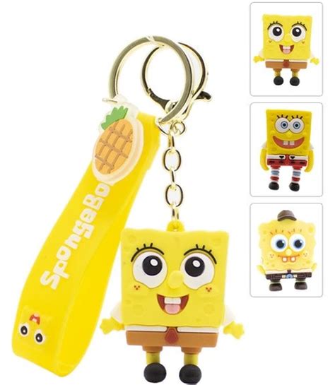 خرید و قیمت جاکلیدی سیلیکونی فانتزی طرح باب اسفنجی ترب