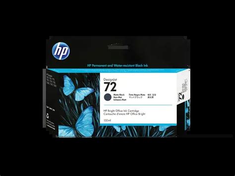 Hp® 72 130 Ml Matte Black Designjet Ink Cartridge C9403a