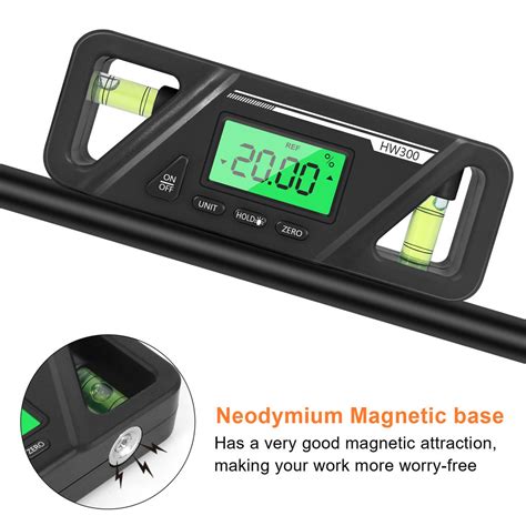 Magnetic Electronic Goniometer Lcd Digital Angle Meter Backlight Angle