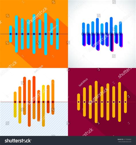 Infographics Set Overlapping Bars Divider Dots เวกเตอร์สต็อก ปลอดค่า