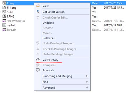 Svn TFS Source Code Explorer Browse Specific Revision Stack Overflow