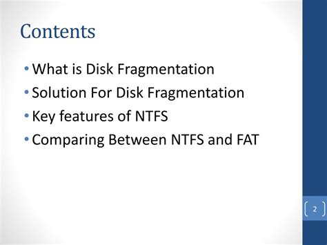 PPT Disk Fragmentation PowerPoint Presentation Free Download ID 1935784