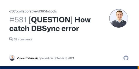 [question] how catch dbsync error · issue 581 · d365collaborative