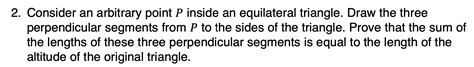 solved 2 consider an arbitrary point p inside an