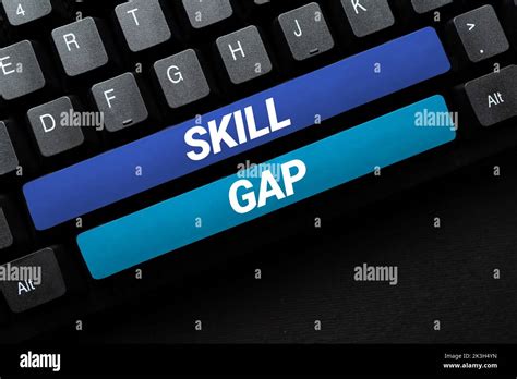 Conceptual Display Skill Gap Business Approach Refering To A Person S Is Weakness Or Limitation