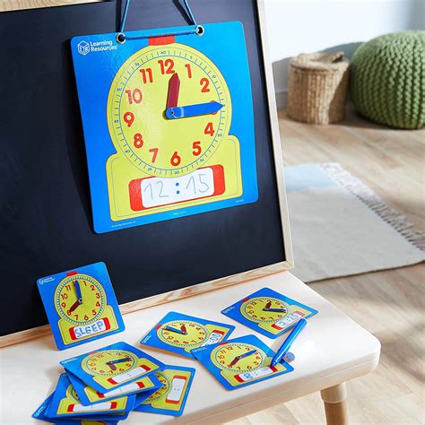 Write On Wipe Off Classroom Clock Set Learning Resources Cogs Toys