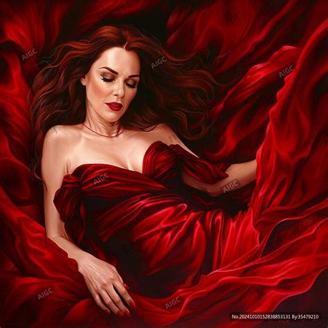 Ai创作图红衣舞女壁画 性感美女插画 高级感女插画 气质美女插画 全画幅大画幅美女人物 红衣服女性 晚礼服插画 风美女插画 美女插画画 美女插画海报 红色绸缎海报 数字美女插画 红色衣服的女士