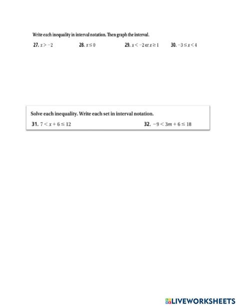 Free Compound Inequality Worksheet Download Free Compound Inequality