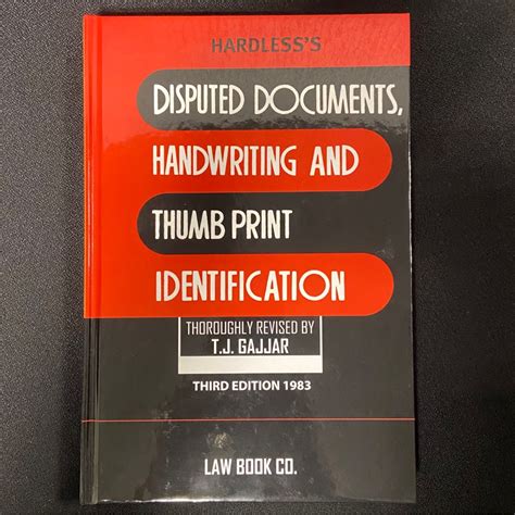 Photocopy Disputed Documents Handwriting And Thumb Print