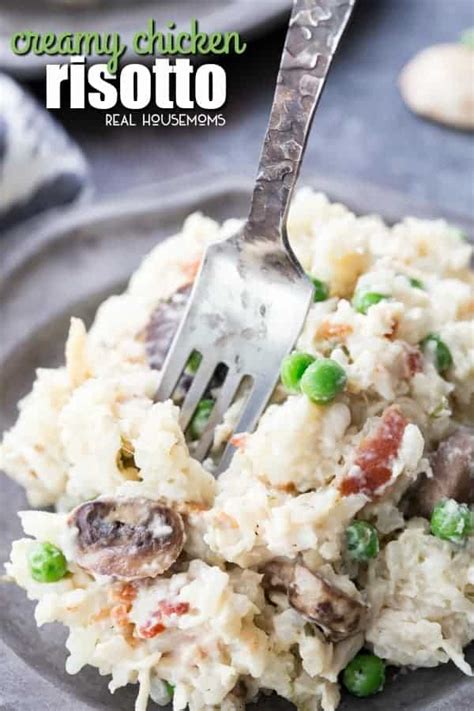Creamy Chicken Risotto ⋆ Real Housemoms