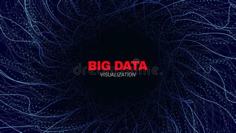 Abstract Data Stream Vector Poster Stock Vector Illustration Of Background Futuristic 129632347