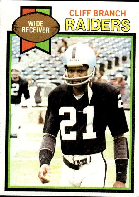 1979 Topps Cliff Branch Oakland Raiders 415 Ebay