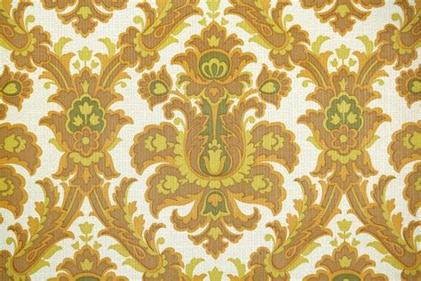 1970s Damask Vintage Wallpaper Hannahs Treasures Vintage Wallpaper