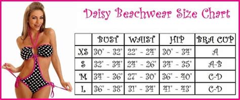 Bikini Sizing Chart La