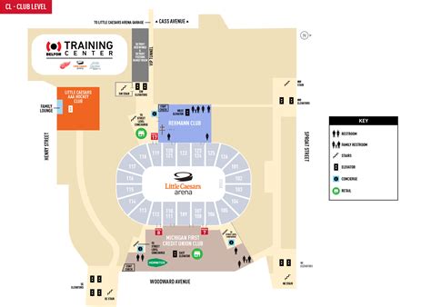 Little Caesar Arena Venue And Parking Maps 313 Presents